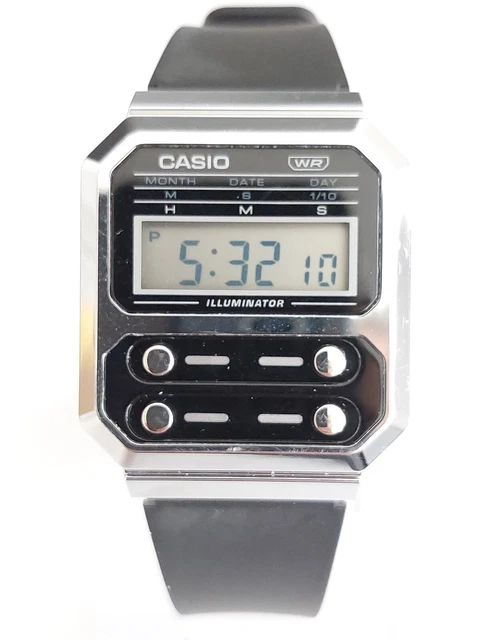 CASIO A100WEF-1AEF A-100 retro digital watch - Ripley Alien £23.99 ...