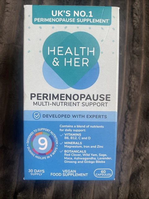 ‎HEALTH AND HER Perimenopause Supplements Capsule - 60 Capsules EXP 09/ ...