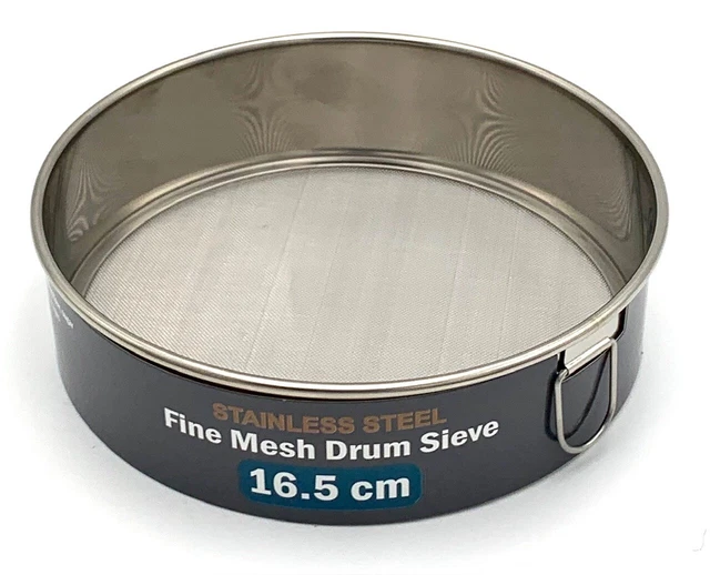 FINE MESH DRUM Sieve Stainless Steel 40 by Buckingham £7.99 - PicClick UK