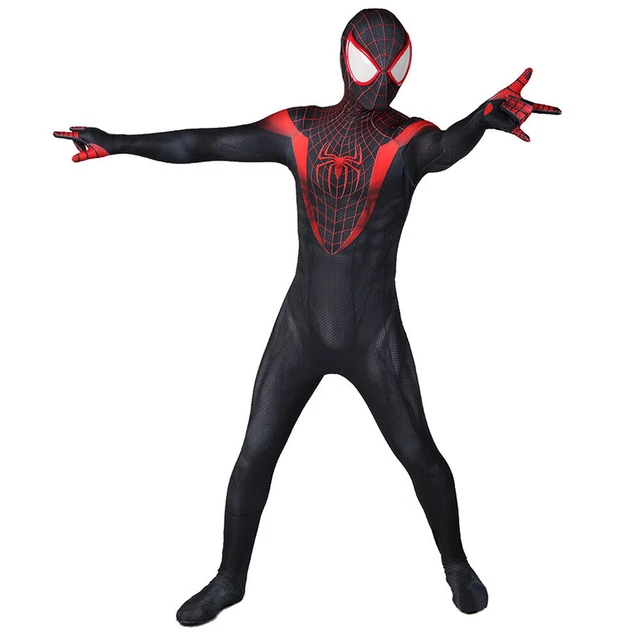 Costume Miles Morales Spiderman Spider Man Cosplay Zentai 3d Costume