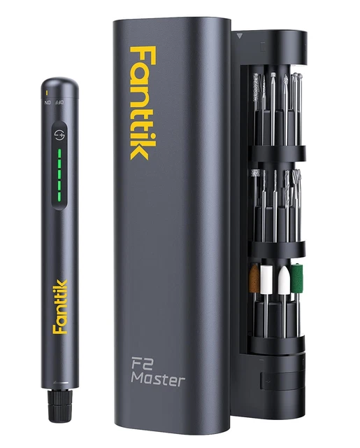 FANTTIK F2 MASTER Mini Cordless Rotary Tool Kit, NeoPulse Motor, 5 Gray ...