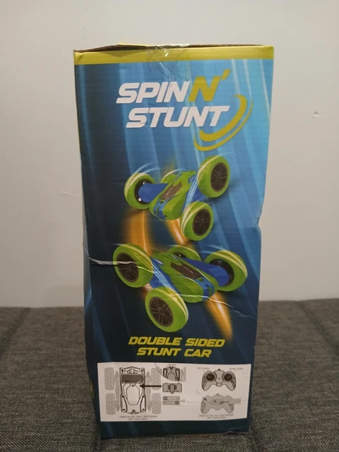 NEW SPIN N’ Stunt Remote control Double Sided Stunt Car 360 Flips Spins ...