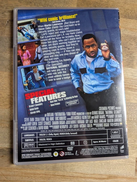 NATIONAL SECURITY - DVD - 2003 - Special Edition - Martin Lawrence $4. ...