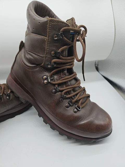 ALTBERG BOOTS MENS Brown UK Size 9 M Leather High Top Lace Up Army ...