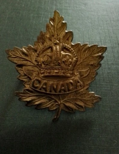 WW2 CANADIAN GENERAL Service Corps Brass Cap Badge Canada Military ...