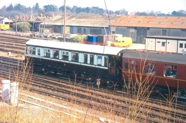 ORIGINAL STEAM RAILWAY Train Colour Slide Vintage Observation Coach At ...
