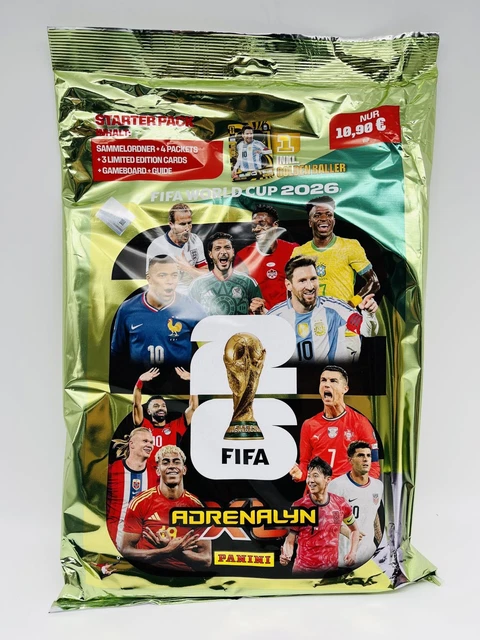 PANINI FIFA WORLD Cup 2026 Adrenalyn XL Starter Pack Sealed (DE) £12.56 ...