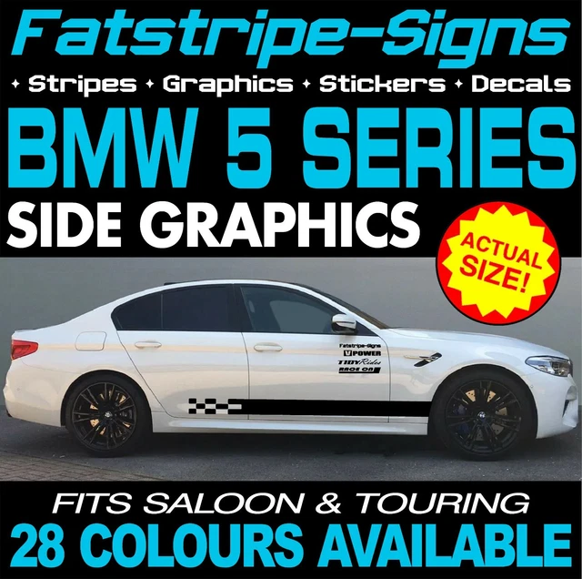 TO FIT BMW 5 SERIES GRAPHICS STRIPES STICKERS DECALS M5 GT M SPORT ...