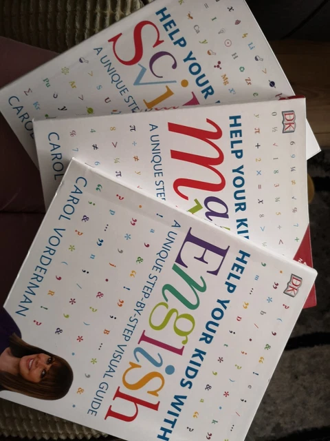 HELP YOUR KIDS WITH HOMEWORK MATHS English SCIENCE CAROL VORDERMAN £15. ...