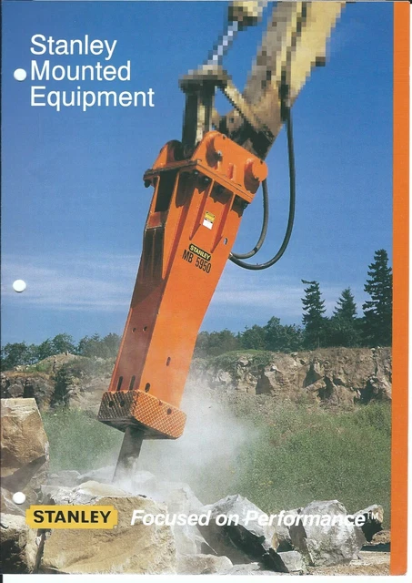 EQUIPMENT BROCHURE - Stanley - Mounted Breaker Compactor - c1992 (E5949 ...