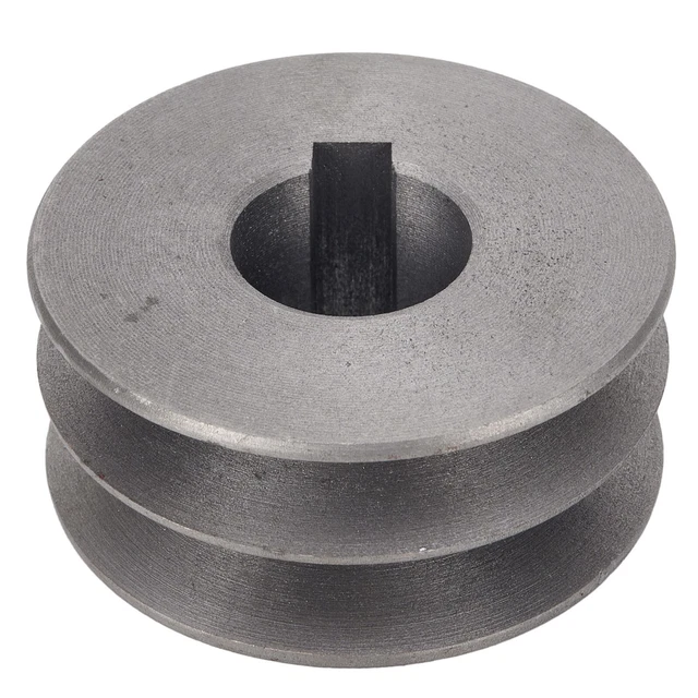 POULIE DE CEINTURE en V double rainure accessoire moteur en fonte 50 mm 100 outi EUR 22,93 ...