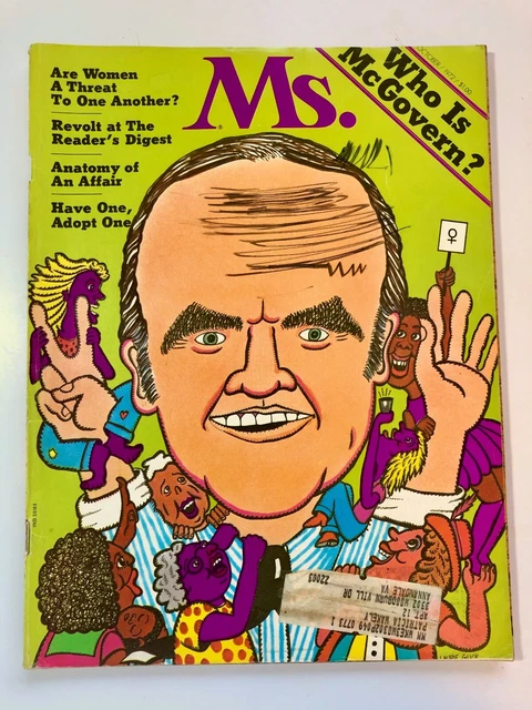 MS. MAGAZINE-OCT 1972----MCGOVERN, Gloria Steinem, Van Gelder, Simpson ...