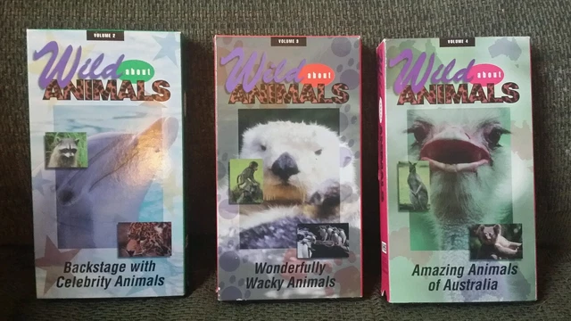 (3) REALLY WILD About Animals VHS tapes volumes 2, 3 & 4 Australia ...