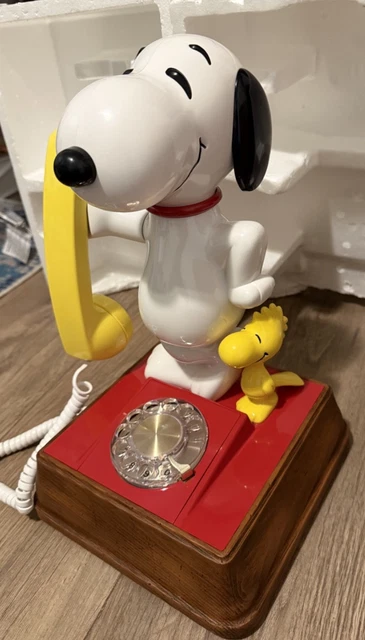 VTG SNOOPY & Woodstock Rotary Phone 1976 American Telecommunications £ ...