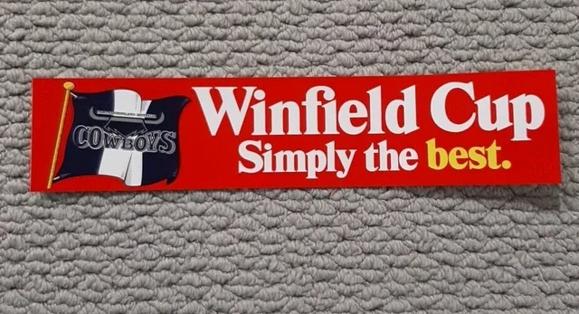 COWBOYS STICKER RARE Winfield Cup Simply The Best Rugby League Vintage ...