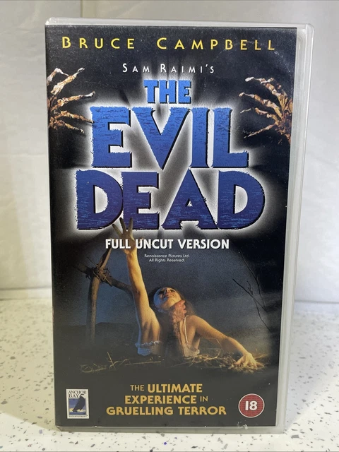 THE EVIL DEAD - Full Uncut Version - Horror - VHS Bruce Campbell Cert ...