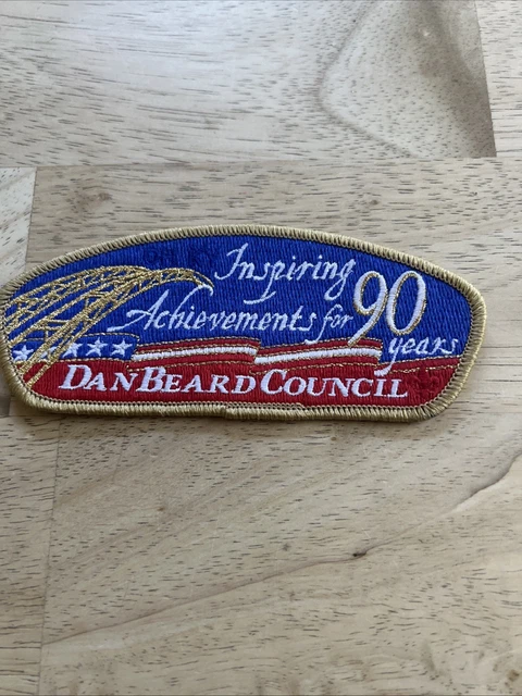 DAN BEARD COUNCIL 90 years of scouting ann BSA CSP Patch $11.18 ...
