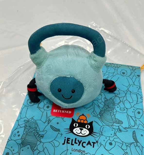 AUTHENTIC JELLYCAT AMUSEABLE Sports Kettlebell Retired Plush Cuddly Toy ...