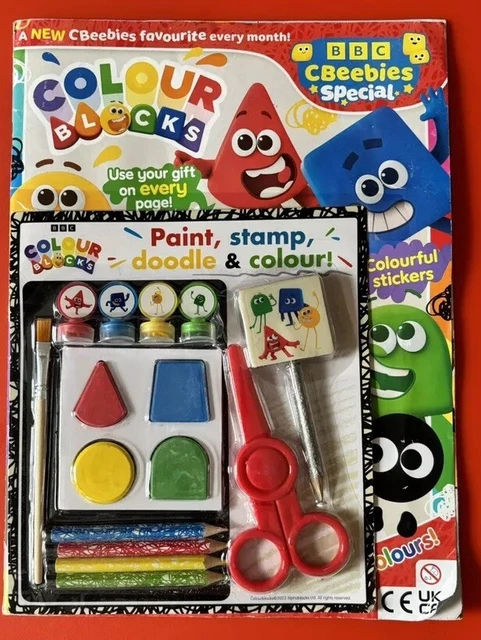 CBEEBIES SPECIAL ISSUE 177 Magazine Colourblocks - Stickers missing see ...