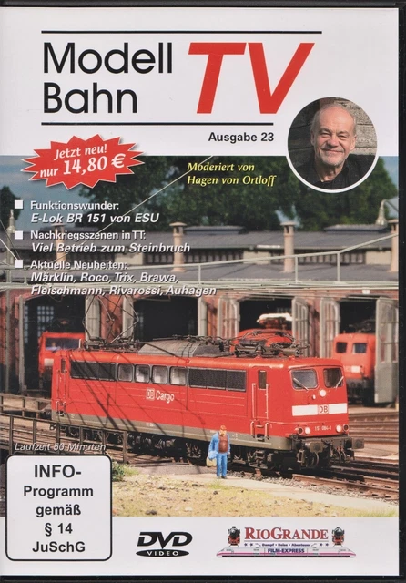 DVD MODELLBAHN TV 23 RioGrande BR151 H0 TT Schweiz RhB Märklin ...