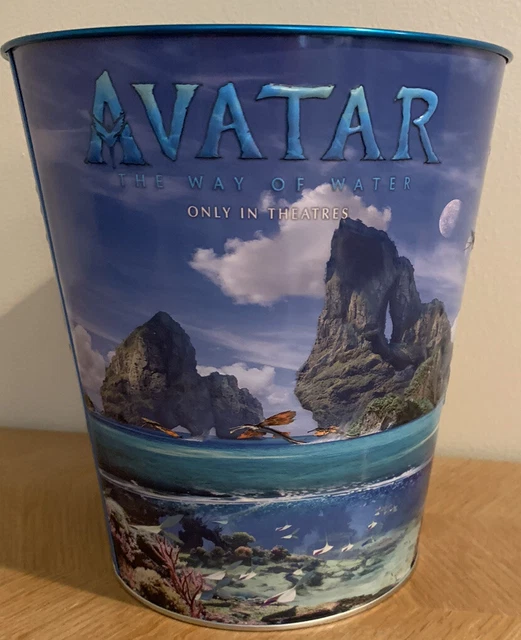 CINEMARK 2022 AVATAR: The Way of Water Embossed Tin Popcorn Bucket NEW ...