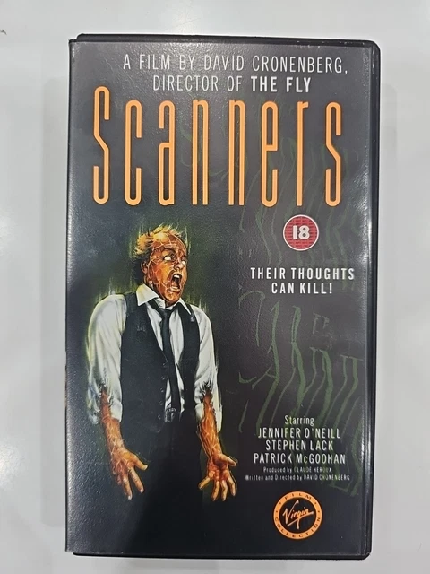 SCANNERS VHS DAVID Cronenberg Sci-Fi Horror Cult Classic Pal £4.99 ...