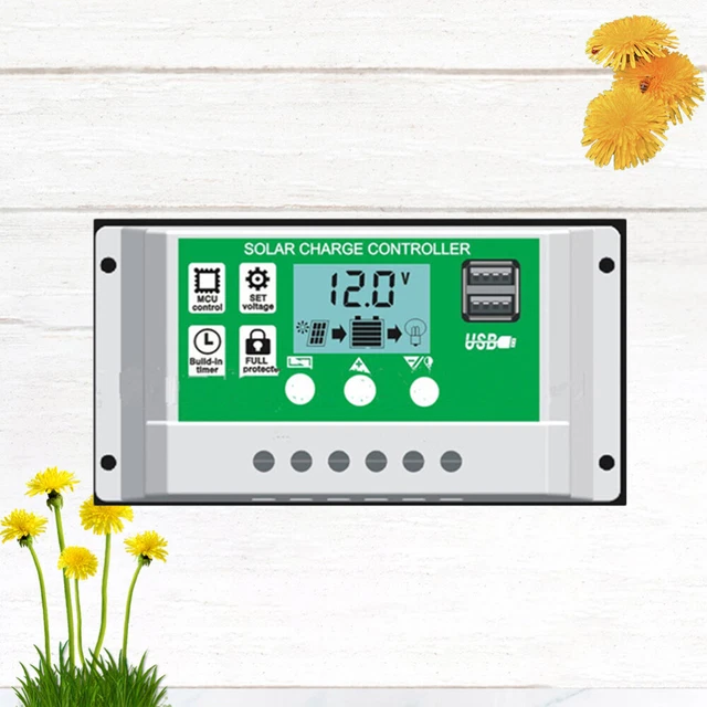GROUND SOLAR CHARGE Controller 12V Charge Controller MPPT Charge ...