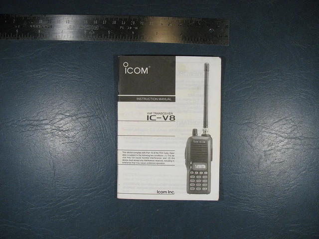GENUINE ICOM IC-V8 VHF Transceiver Manual $9.99 - PicClick