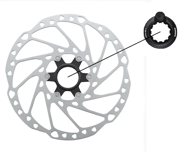 SHIMANO ALTUS SM-RT30 Center-Lock 203mm Brake Disc with E-Bike Speed ...