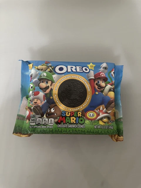 SUPER MARIO OREO Chocolate Sandwich Cookies Limited Edition 12.2 oz EXP ...