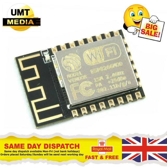 ESP8266 ESP-12F SERIAL Wireless WIFI Transceiver Module Arduino Raspberry PI £3.60 - PicClick UK
