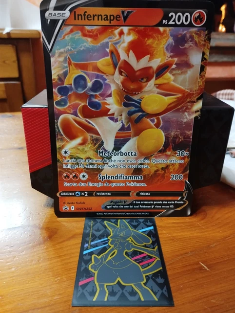 INFERNAPE V SWSH252 (PROMO) - Carta Pokémon Gigante (13,4 x 18,6 Cm) - Ita/Mint EUR 19,99 ...