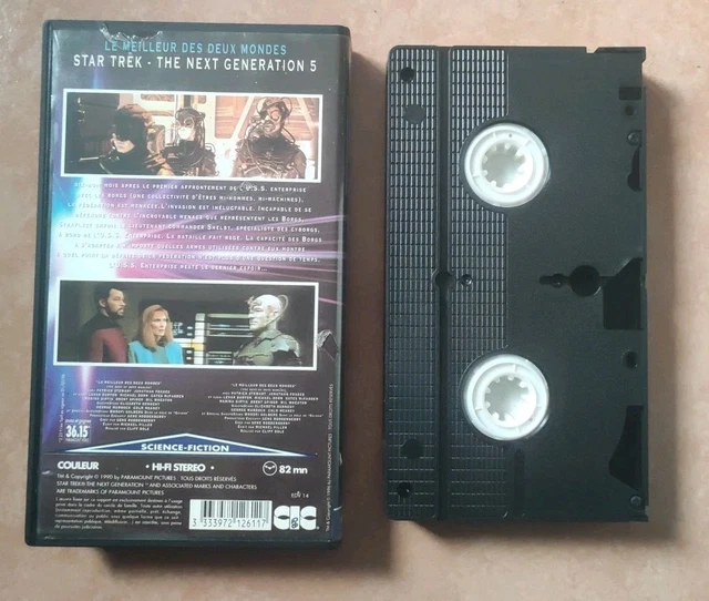 #283 K7 VHS Video Cassette Star Trek The Best Of Both Worlds Frisson ...