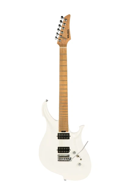KOLOSS GT-45P WH Aluminium Body Roasted Maple Neck Electric Guitar ...