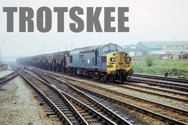 35MM SLIDE BR British Railways Diesel Loco Class 37 37072 Darlington ...