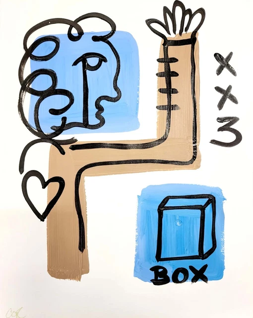 CORBELLIC CUBISM 14X11 Conceptual Minimalism Fine Art Paper Original ...