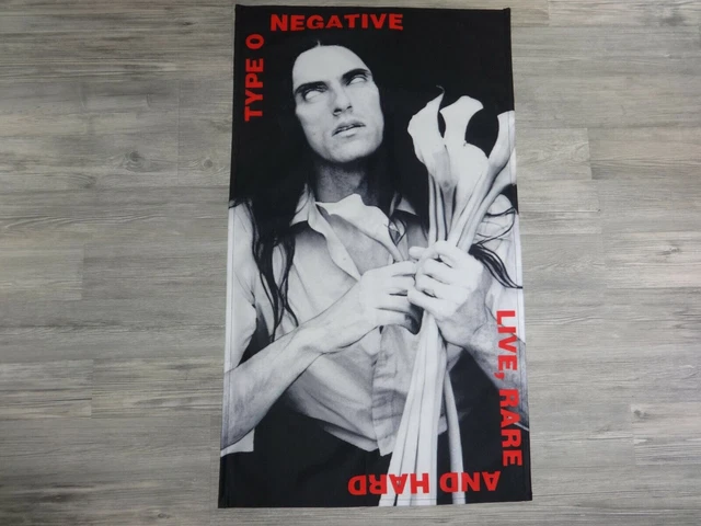 TYPE O NEGATIVE Flag Flagge Poster Live Rar And Hard Peter Carnivore ...