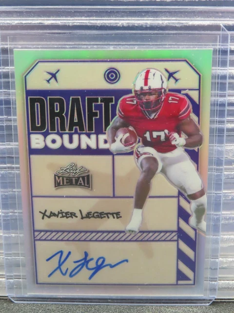 2024 LEAF METAL Xavier Legette rilegata Draft Viola Prismatica Rookie ...