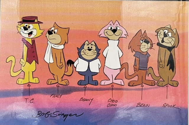 HANNA BARBERA:TOP CAT and Friends- Original Model Cel-Signed Bob Singer ...
