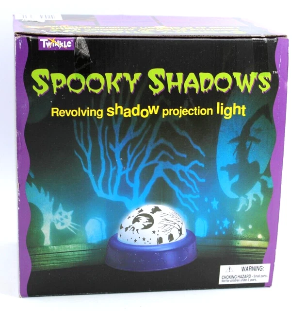 VINTAGE HALLOWEEN SPOOKY SHADOWS Revolving Projection Light 1997 Paper ...