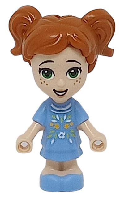 LEGO AVA MEDIUM Blue Dress Pigtails 41444 Friends Minifigure EUR 8,88 ...