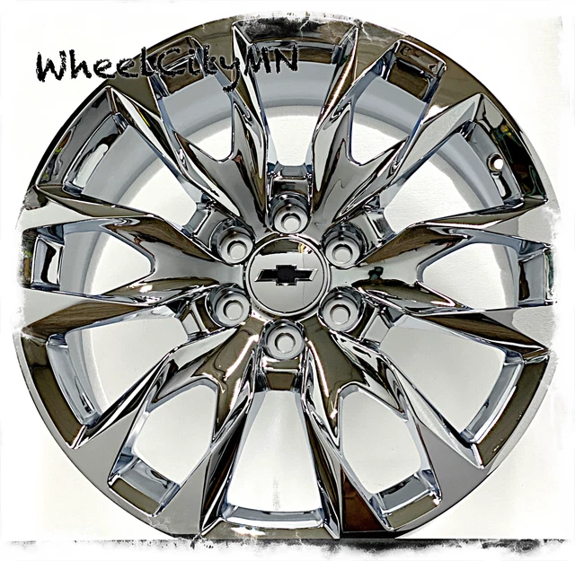 24& CHROME 2022 Chevy Silverado Tahoe Suburban SF2 OE replica wheels ...