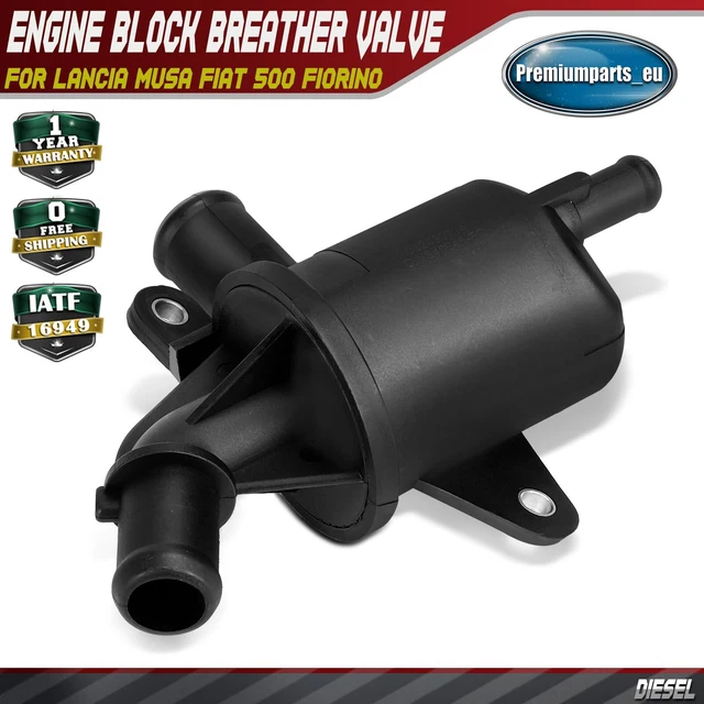 ENGINE BLOCK BREATHER Valve for Lancia Musa Fiat 500 Fiorino Alfa Romeo ...