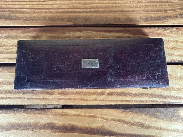ANTIQUE / VINTAGE box for drawing, drafting instruments, scientific ...