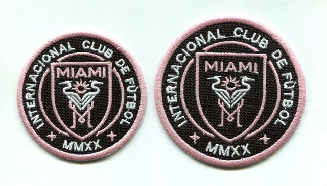PARCHES DE APLIQUE bordado Inter Miami Lionel Messi 2 unidades EUR 16 ...
