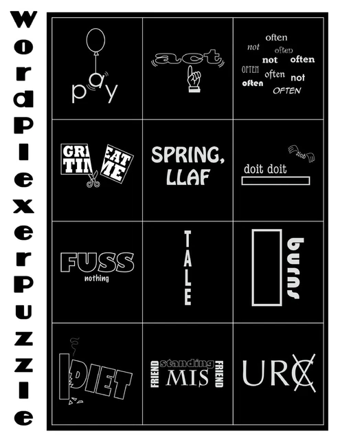 WORD PLEXER PUZZLE: Picture Word Plexers Puzzles, Puzzles Are Sometimes ...