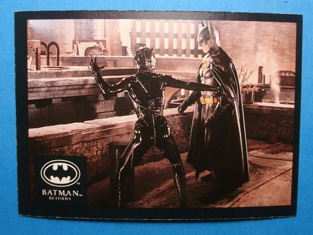 1992 OPC *BATMAN RETURNS* Insert/Chase Card # I *Tim BURTON Pfeiffer ...