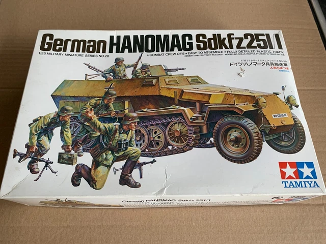 TAMIYA 1/35 HANOMAG Sdkfz251/1 WW2 German Military Modellbausatz EUR 17 ...