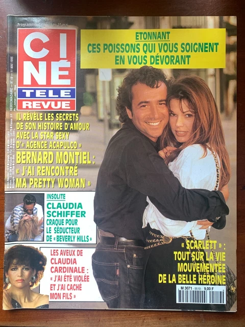 CINÉ TÉLÉ REVUE 11/05/1995; Bernard Montiel/ Claudia Schiffer/ Claudia ...