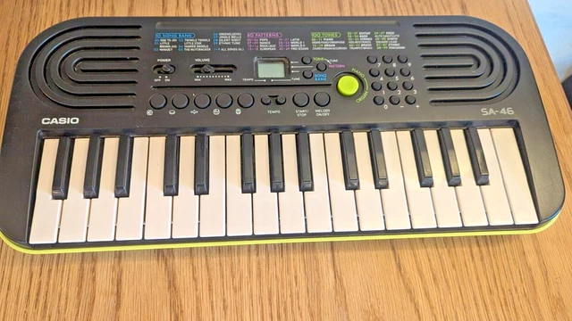 CASIO SA-46 KEYBOARD, Battery Operated £15.00 - PicClick UK